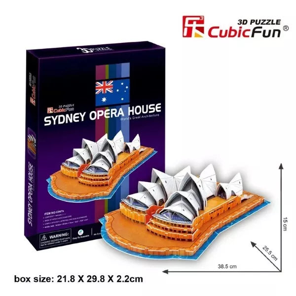 Sydney Opera House 3D Puzzle CubicFun C067H – Red Hen Toys